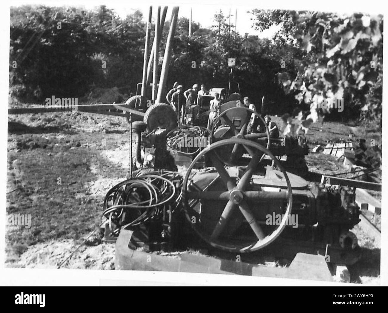 British Army Sappers assembled high-pressure pumps at the Main Arterial ...