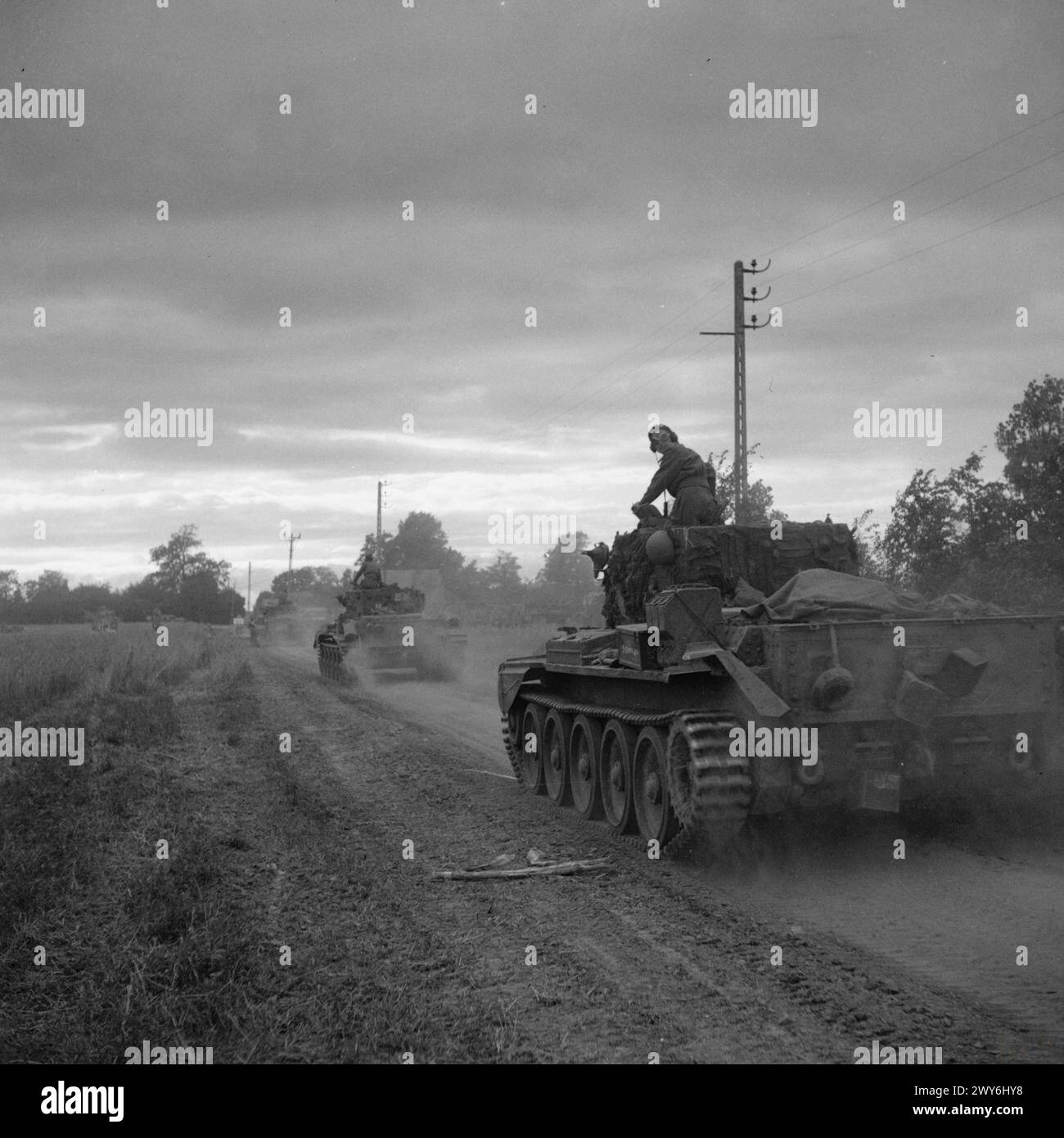 CROMWELL TANKS IN NW EUROPE 1944-45 - Churchill tanks move forward for ...
