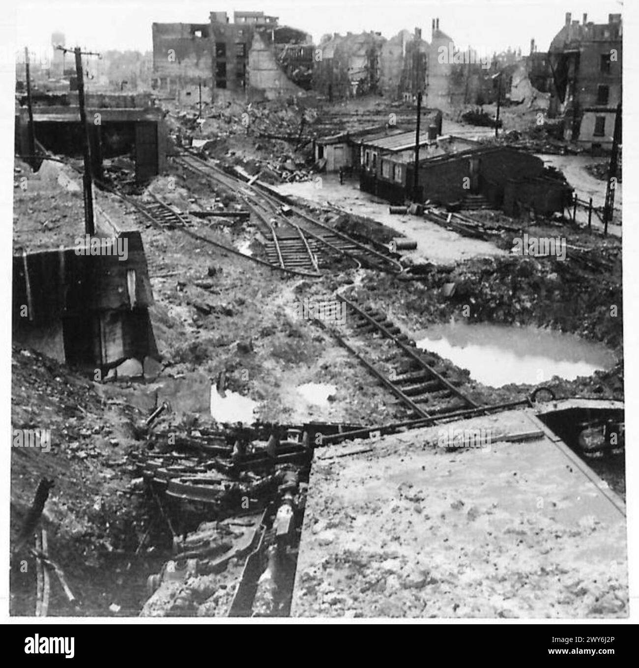 Aerial bombing causes extensive damage to Munster railway station and ...