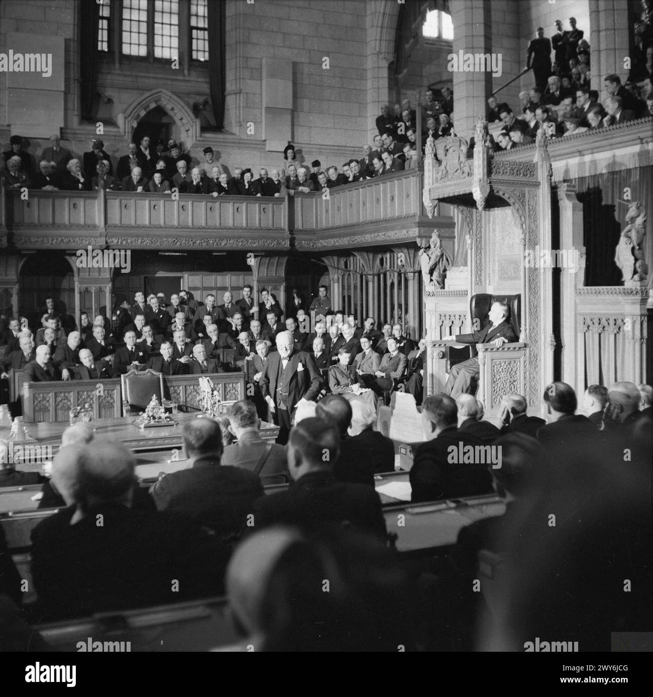 Winston churchill house of commons 1940 hi-res stock photography and ...