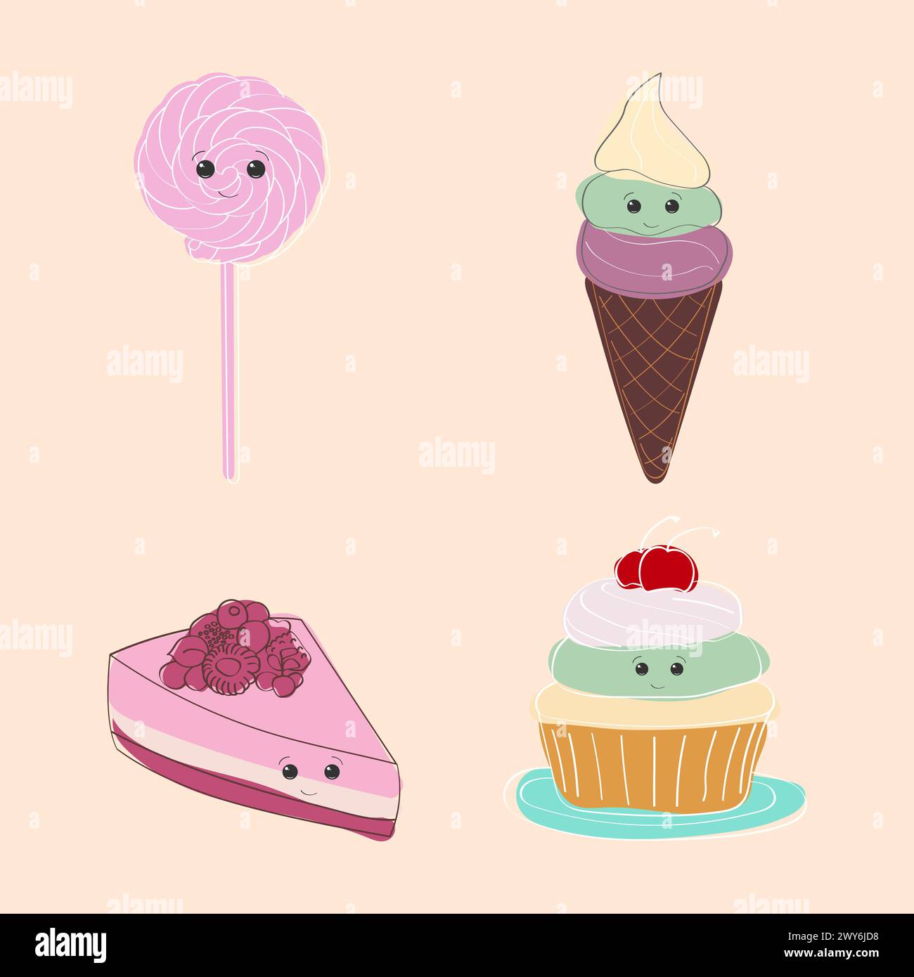 Catching treats Stock Vector Images - Alamy