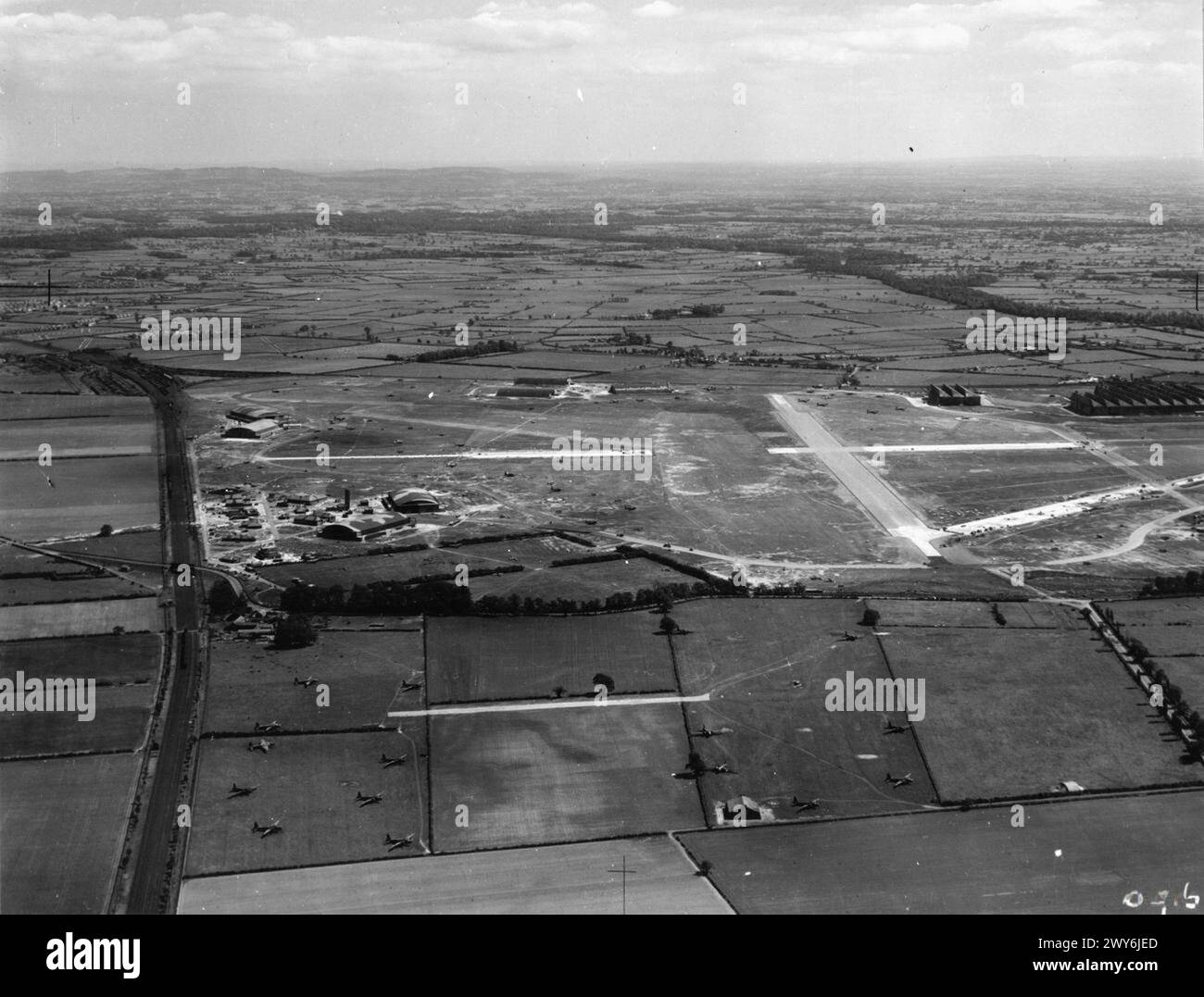 ROYAL AIR FORCE FIGHTER COMMAND, 1939-1945. - Oblique aerial view of ...