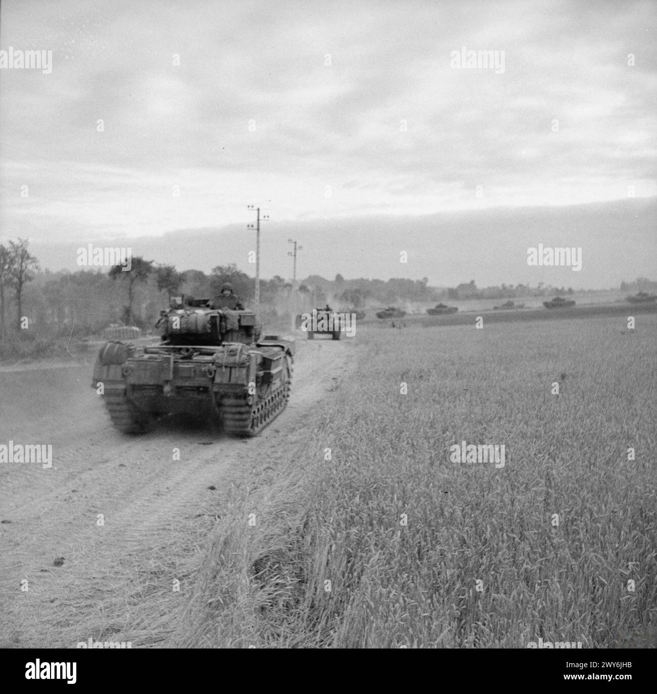 BRITISH TANKS NW EUROPE 1944-45 - Churchill tanks of 'B' Squadron ...