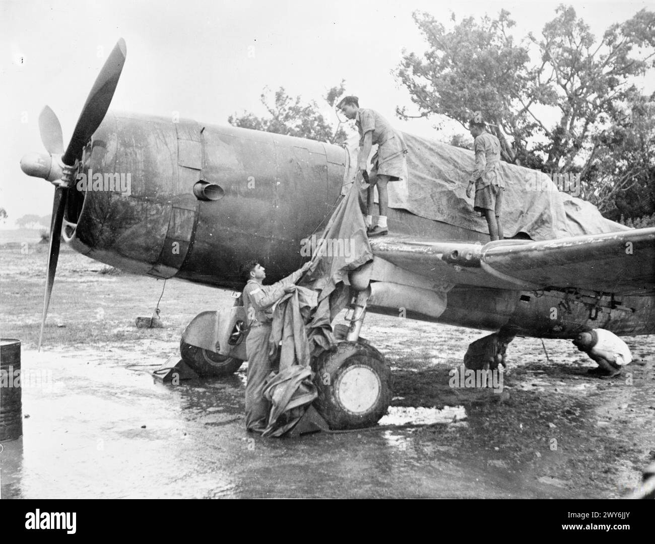 INDIAN AIR FORCE FIGHTS THE MONSOON IN ASSAM - For story see Cl.694 ...