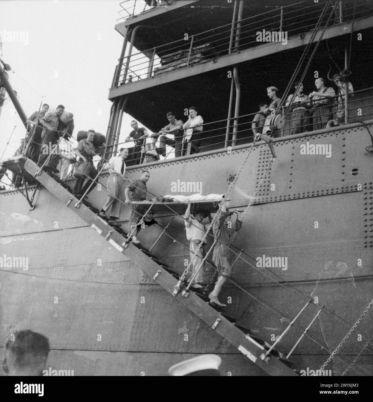 OPERATION PEDESTAL, AUGUST 1942 - Aftermath: A wounded seaman is ...
