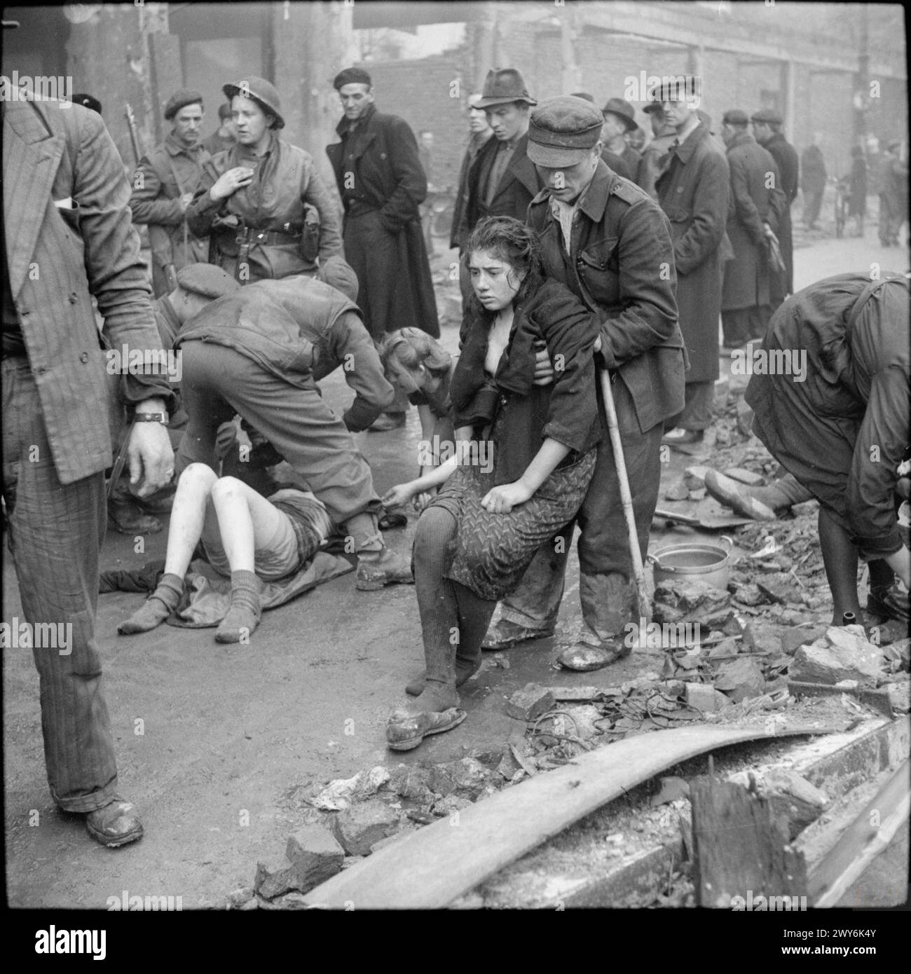 THE BRITISH ARMY IN NORTH-WEST EUROPE 1944-45 - Liberated Russian slave ...