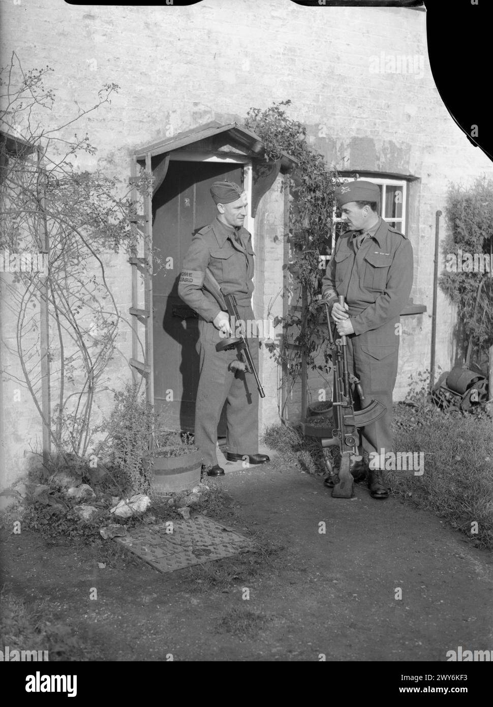 THE HOME GUARD IN THE SECOND WORLD WAR - Two members of the Home Guard ...