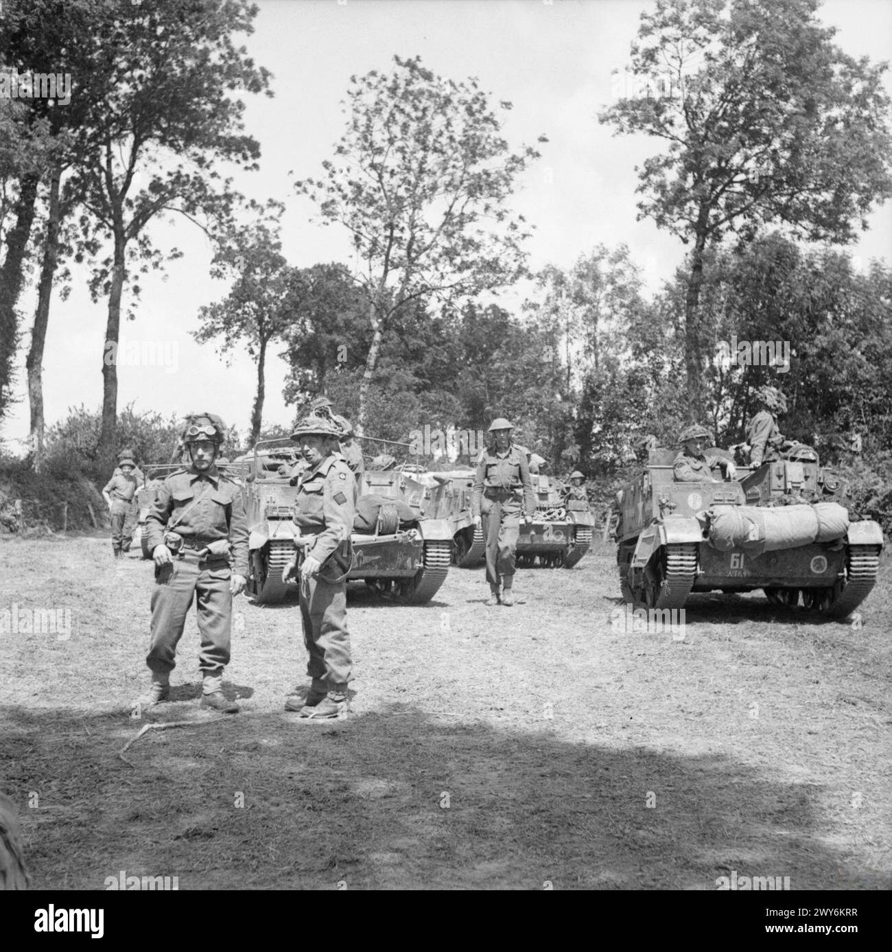 Universal carriers of the 15th (Scottish) Division advance during ...