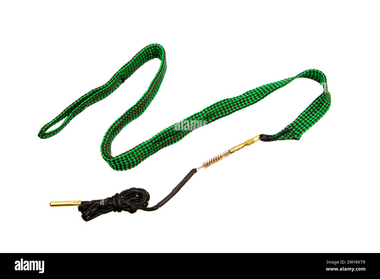 Flexible cleaning rod made of nylon tape for pulling through the barrel ...