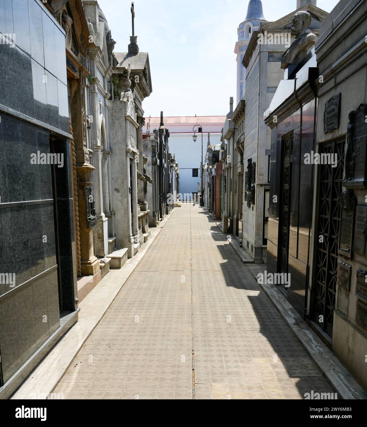 Walkways through Tombs at La Recoleta Cemetery Stock Photo - Alamy