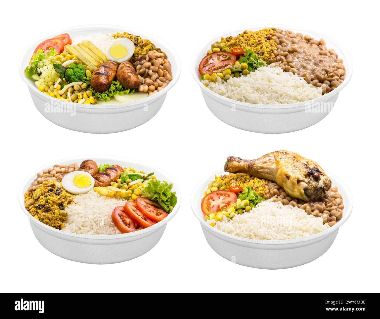 marmita, brazilian food served in styrofoam pots, lunch or cheap meal ...