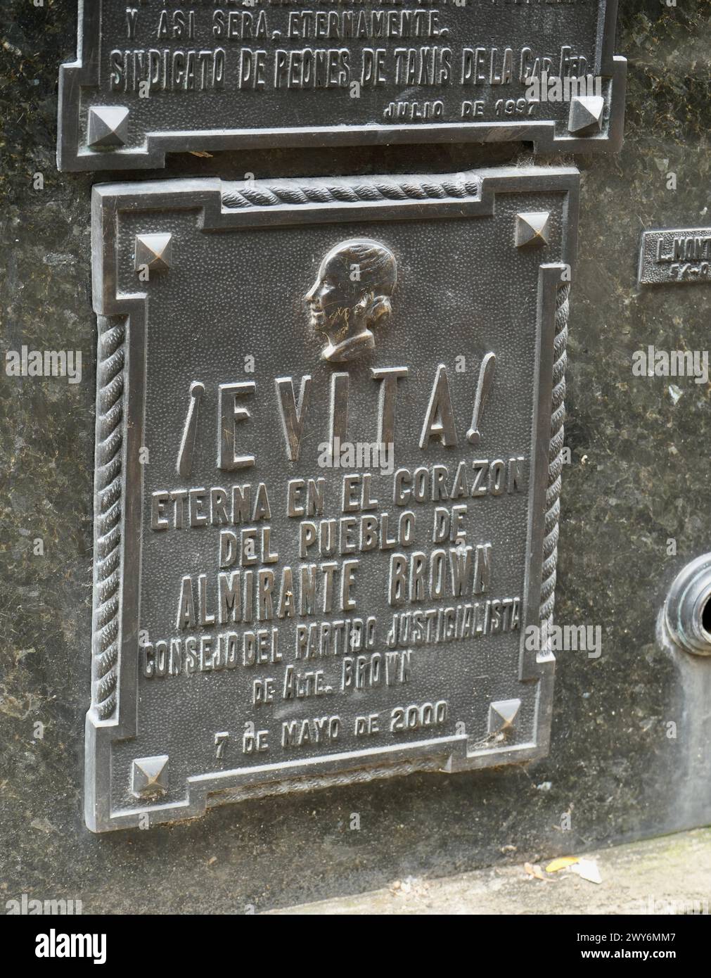The Grave of Eva Peron at La Recoleta Cemetery Stock Photo - Alamy