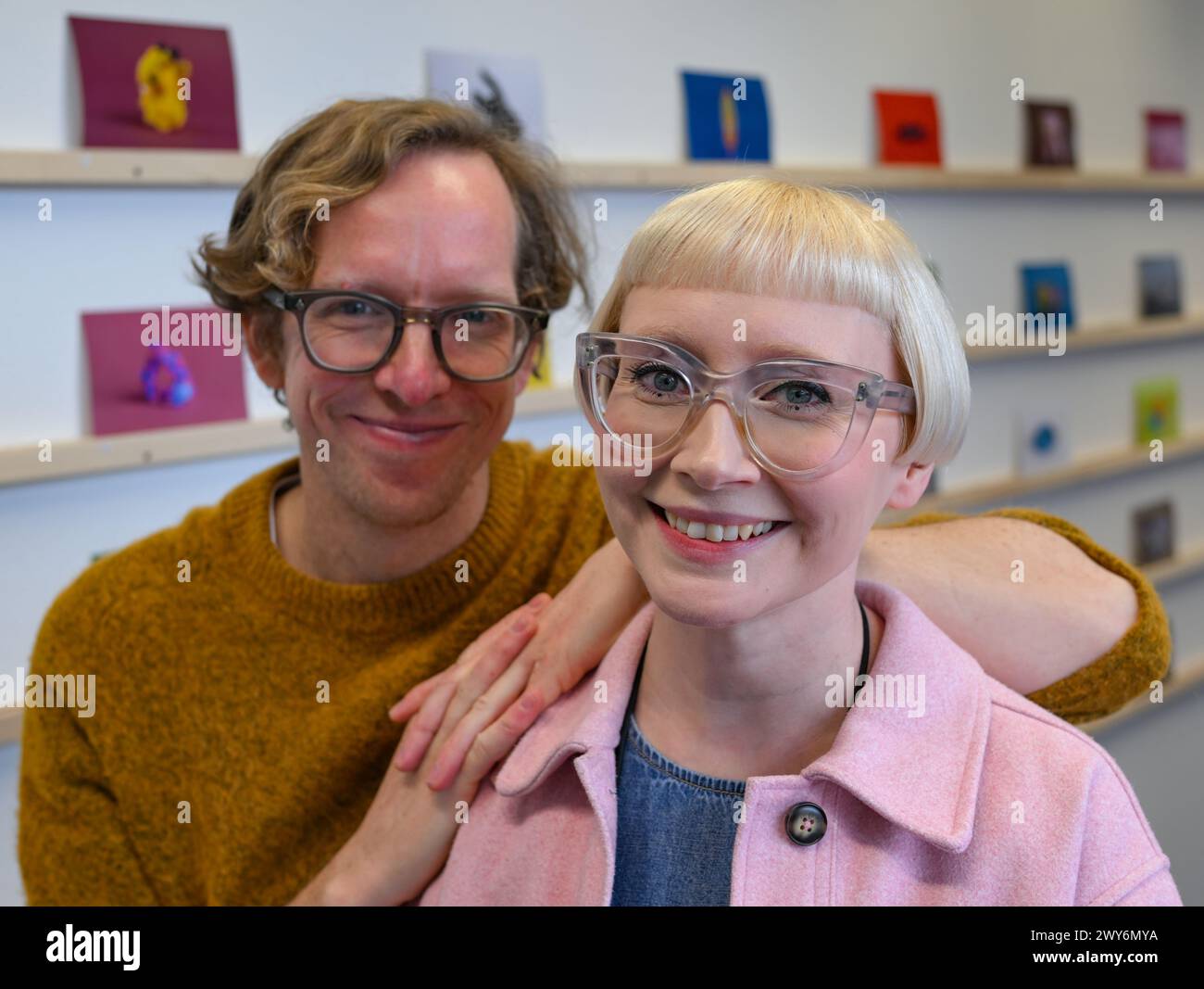 Mainz, Germany. 04th Apr, 2024. London-based artist couple Andy Field ...