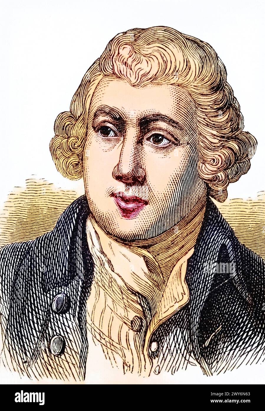 Richard Arkwright geb. 23. Dezember 1732 in Preston, Lancashire, gest ...