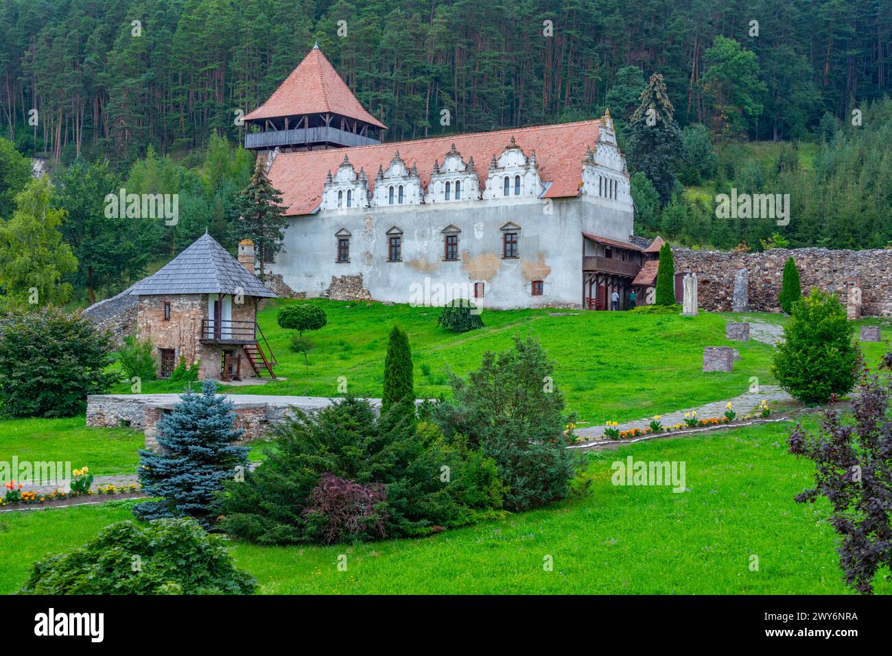 View of the Lazar castle in Lazarea, Romania Stock Photo - Alamy