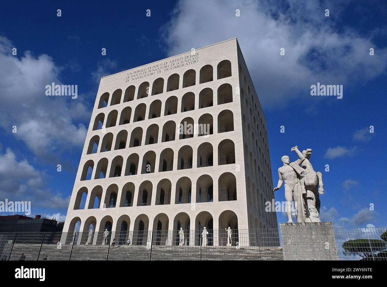 Italy, Rome: the Palazzo della Civilta Italiana, Palace of Italian ...