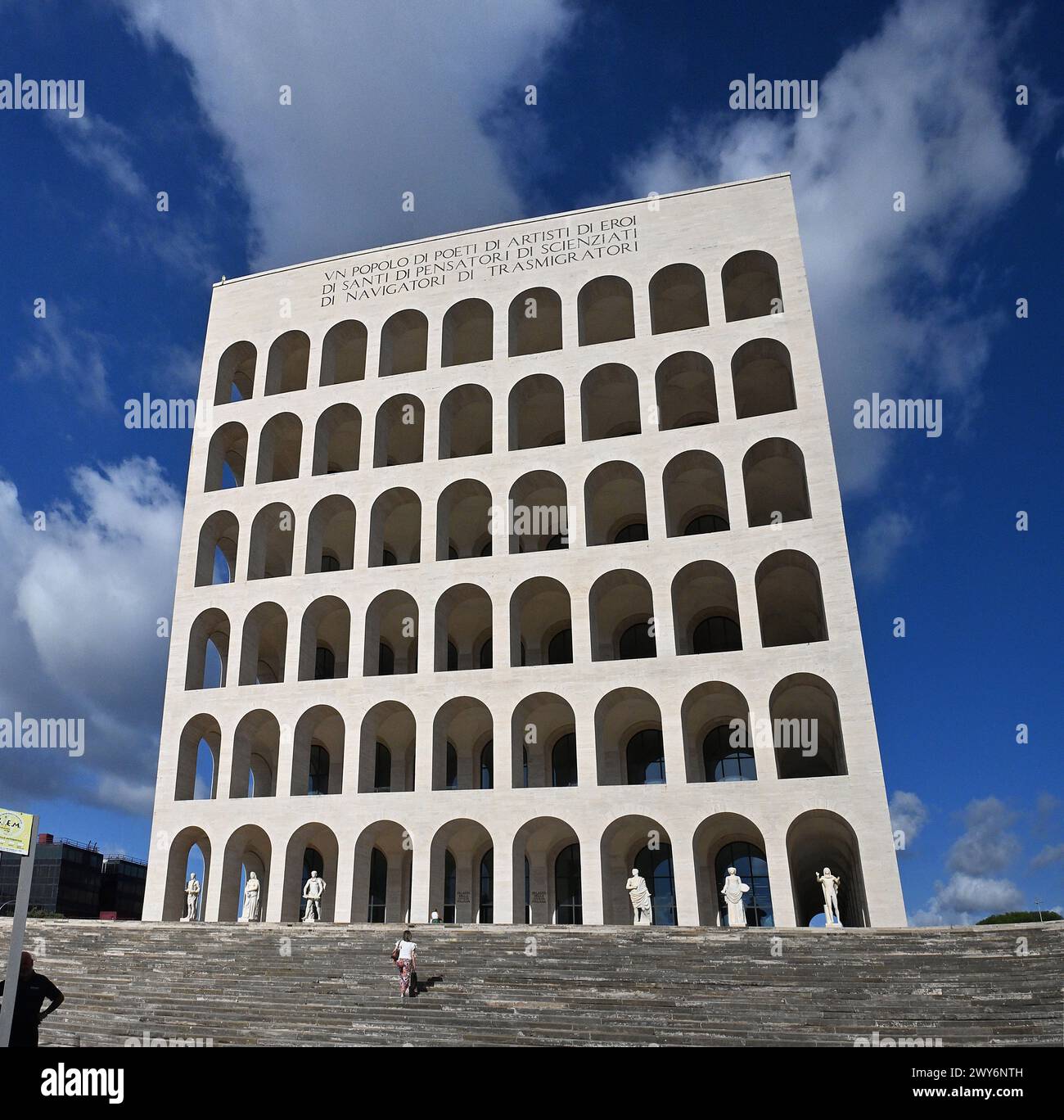 Italy, Rome: the Palazzo della Civilta Italiana, Palace of Italian ...