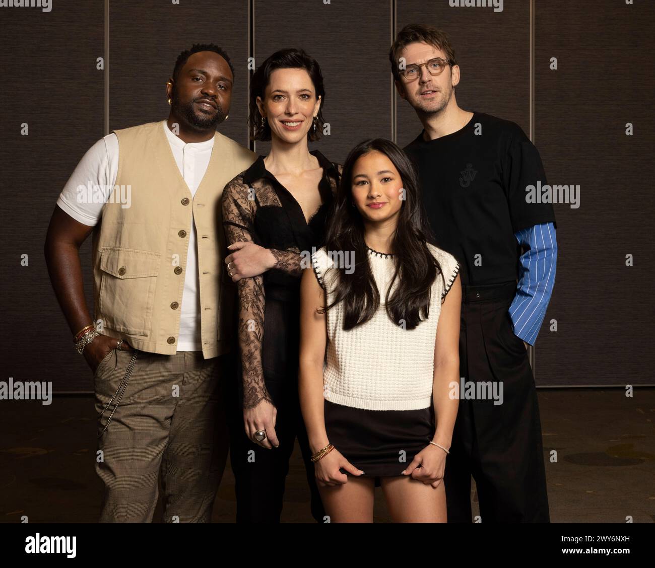 Brian Tyree Henry, from left, Rebecca Hall, Kaylee Hottle, and Dan ...