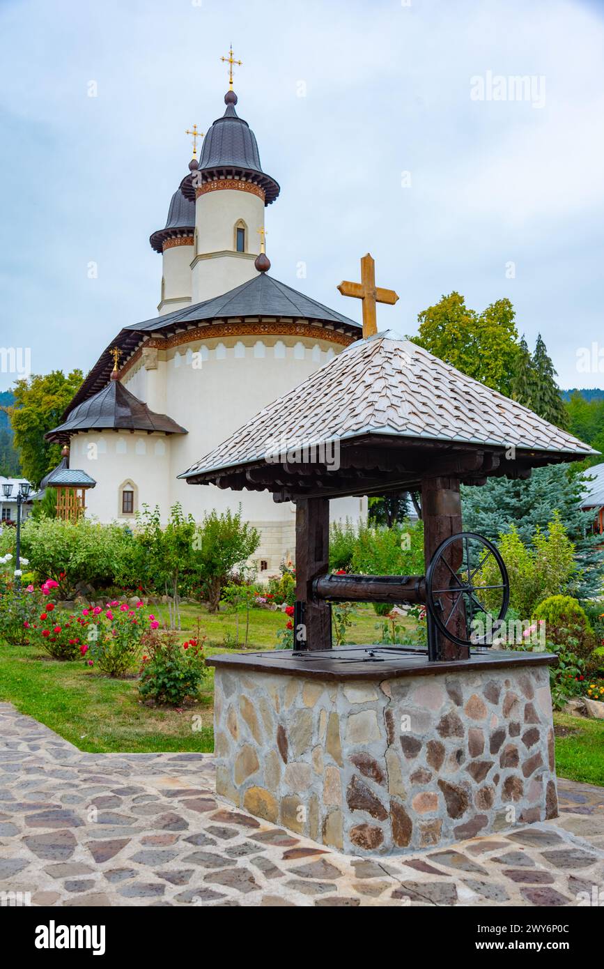 Varatec monastery during a cloudy day in Romania Stock Photo - Alamy