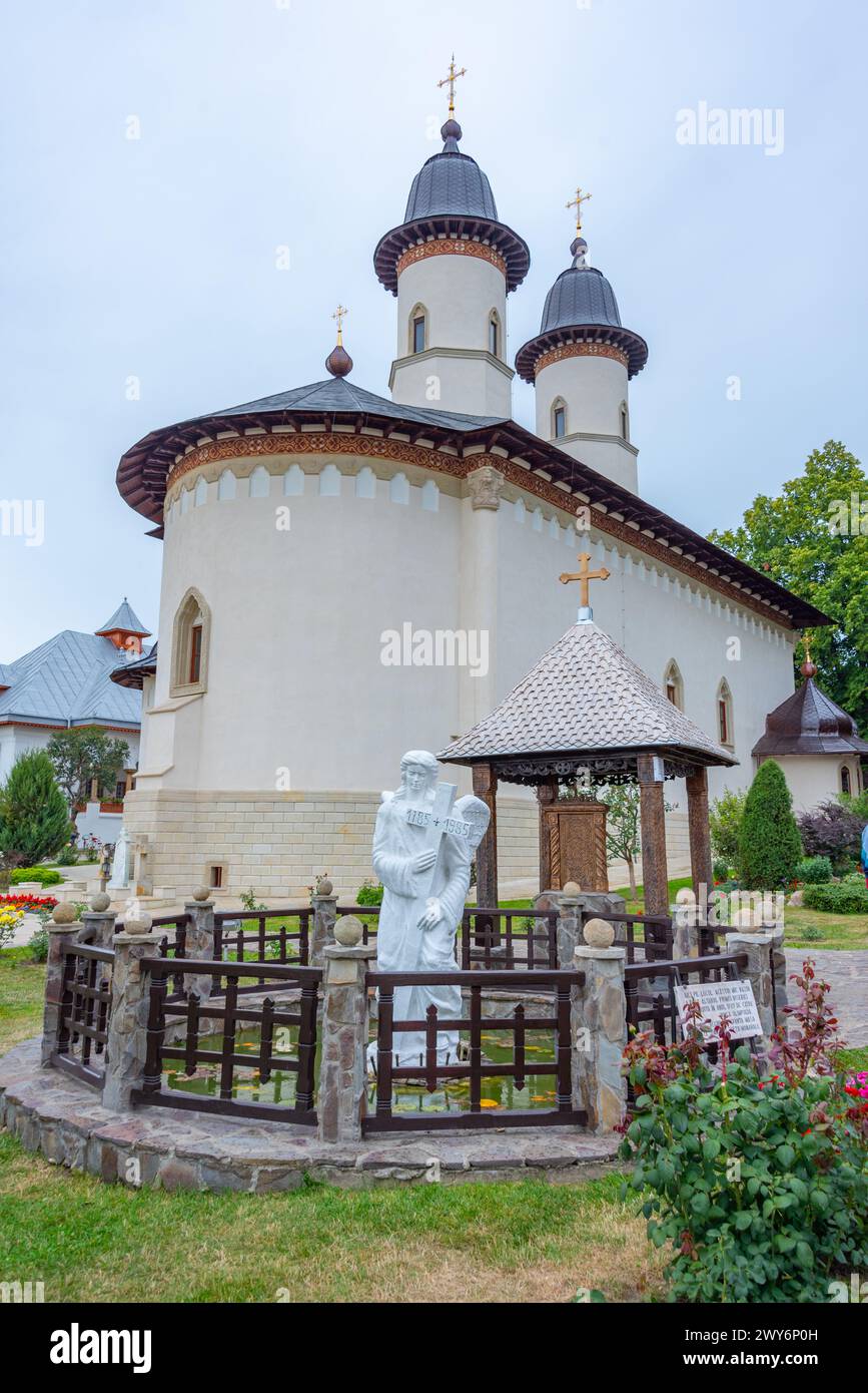 Varatec monastery during a cloudy day in Romania Stock Photo - Alamy