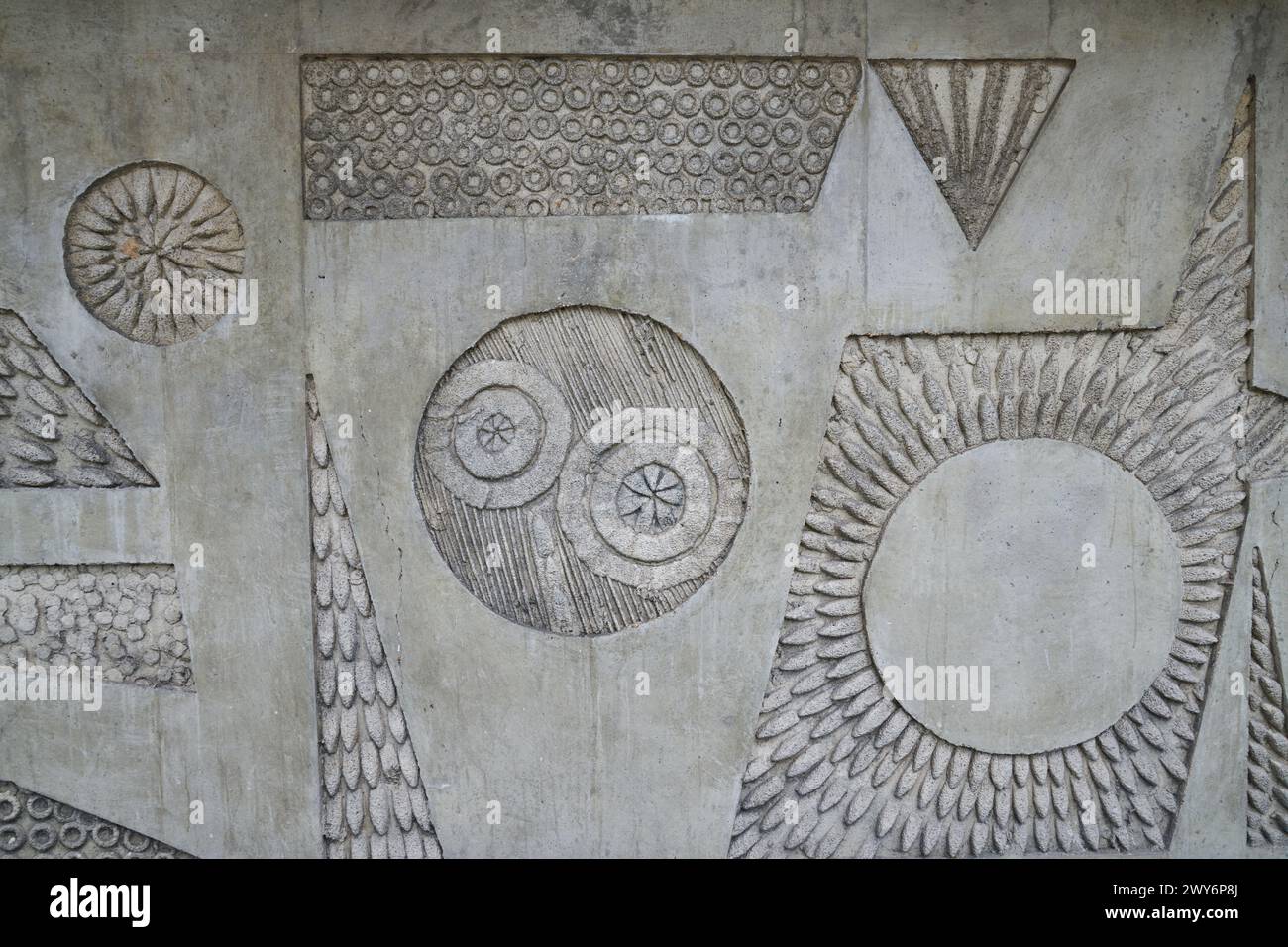 William Mitchell Murals, Winstanley Estate, London Stock Photo - Alamy