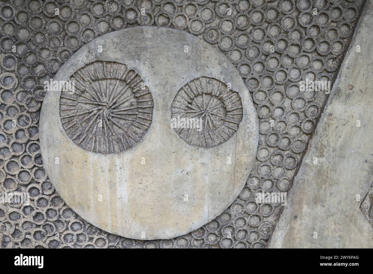 William Mitchell Murals, Winstanley Estate, London Stock Photo - Alamy