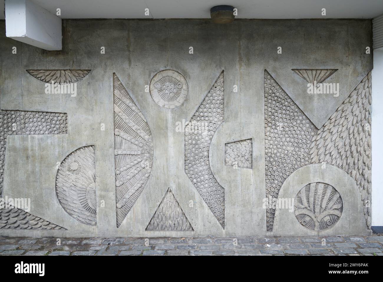 William Mitchell Murals, Winstanley Estate, London Stock Photo - Alamy