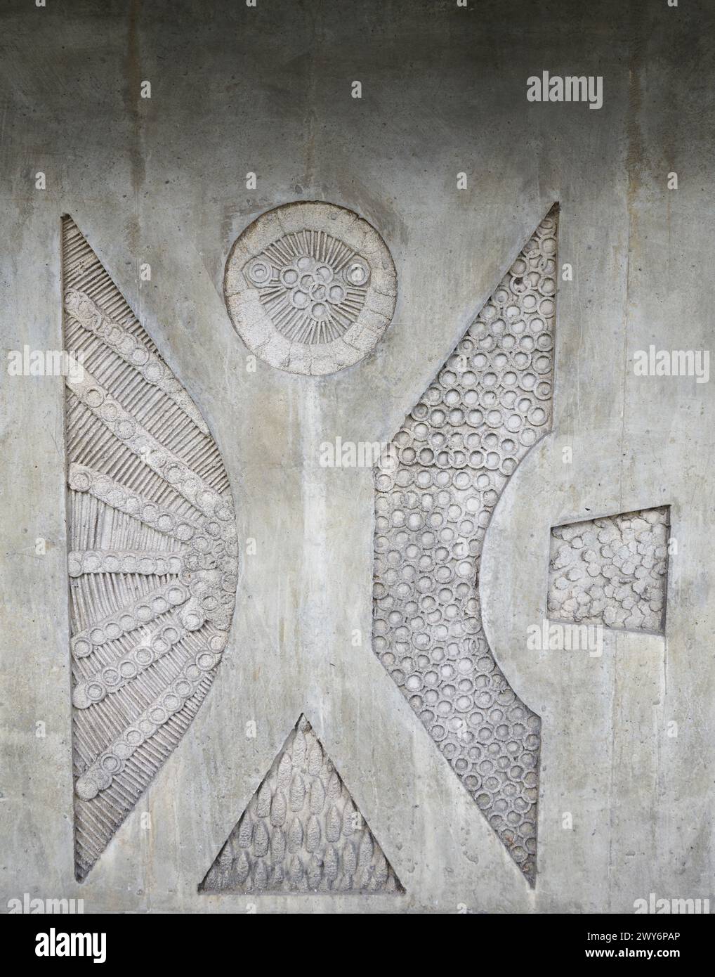 William Mitchell Murals, Winstanley Estate, London Stock Photo - Alamy