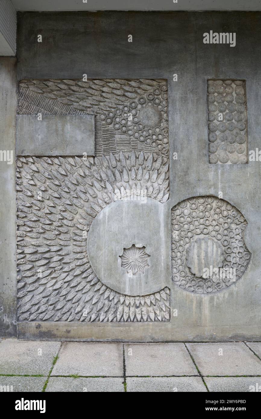 William Mitchell Murals, Winstanley Estate, London Stock Photo - Alamy