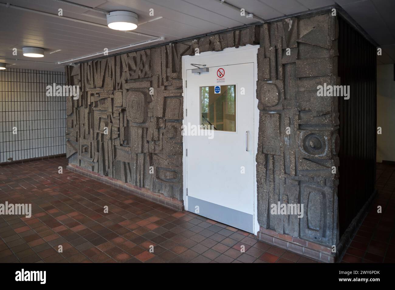 William Mitchell Murals, Winstanley Estate, London Stock Photo - Alamy