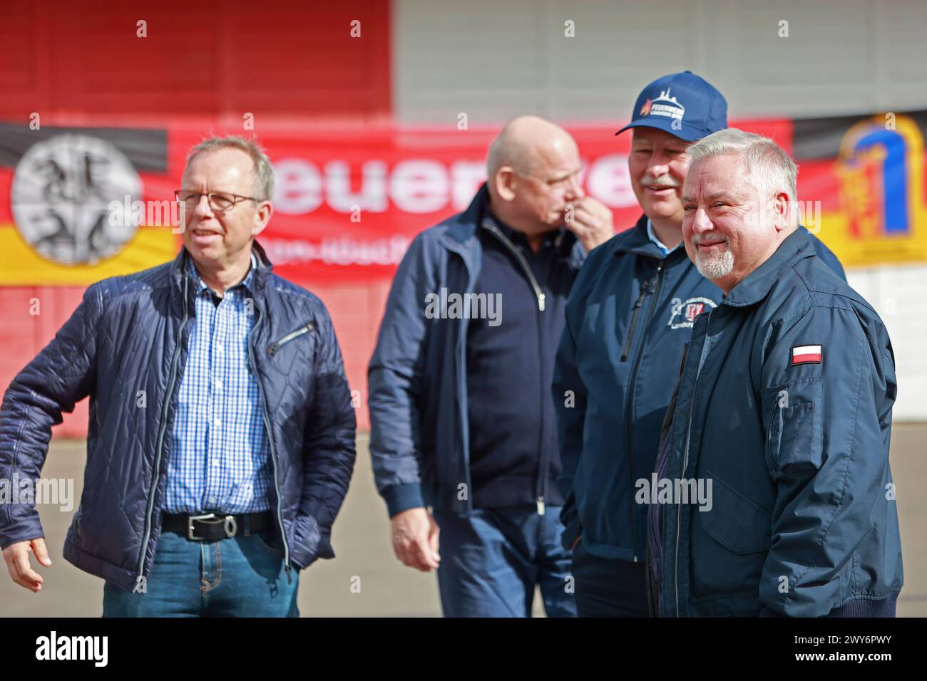 Ballenstedt, Germany. 04th Apr, 2024. Polish pilot Maciej Lewandowski ...