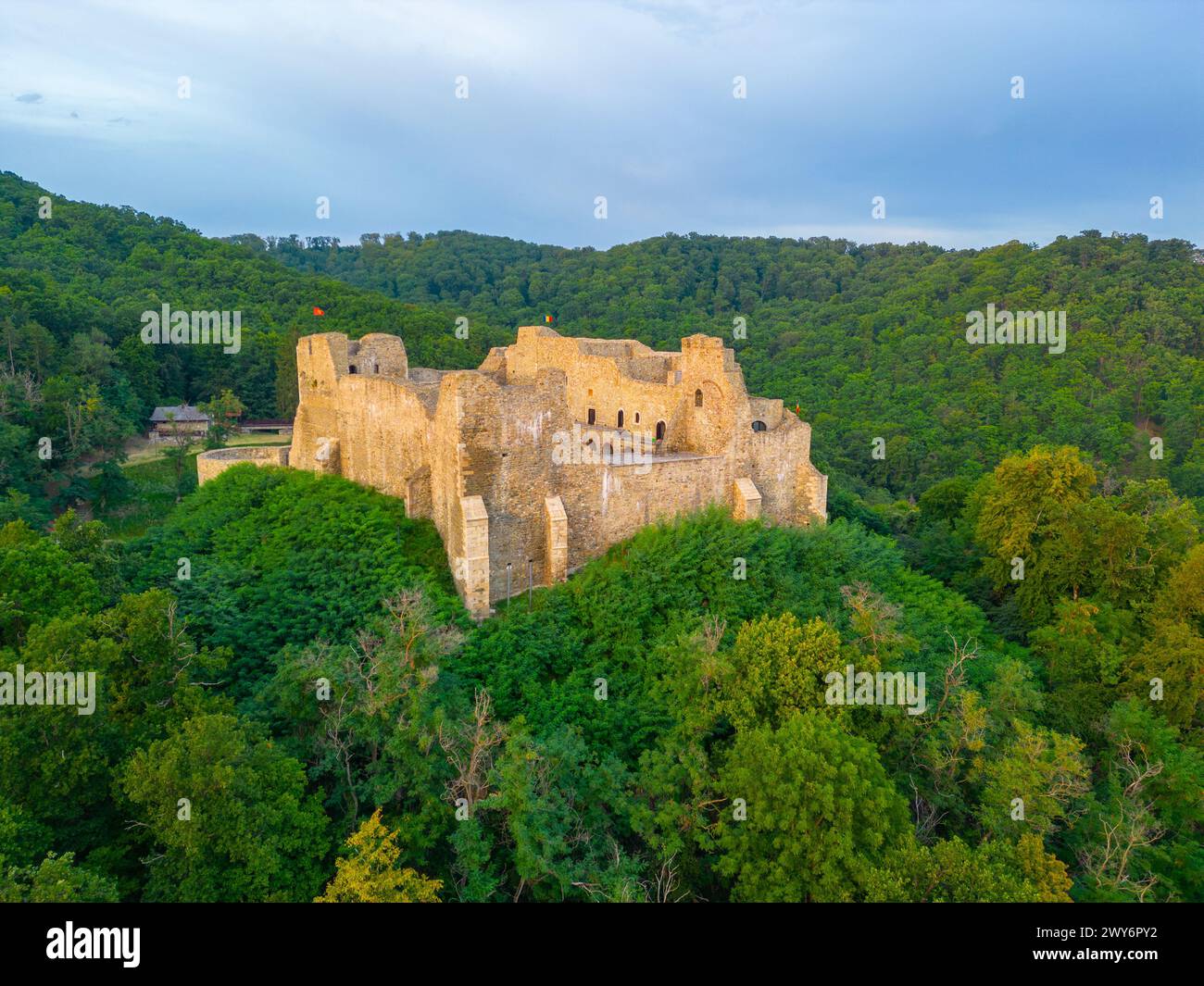 Panorama view of Neamt citadel in Romania Stock Photo - Alamy