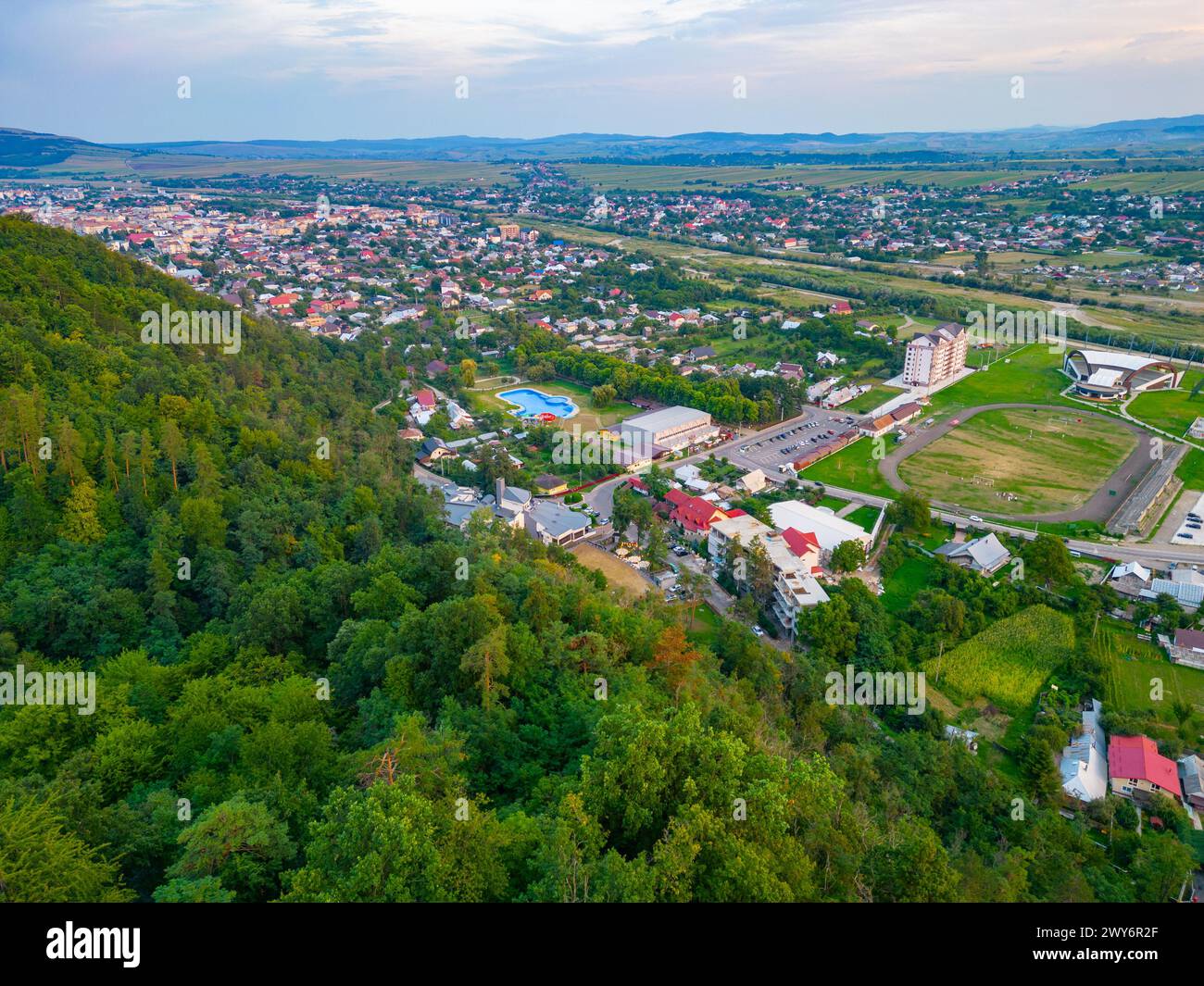 Panorama view of Neamt citadel in Romania Stock Photo - Alamy