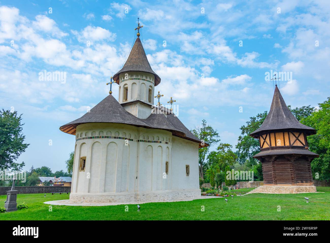 Holy Cross Church Ensemble in Patrauti, Romania Stock Photo - Alamy