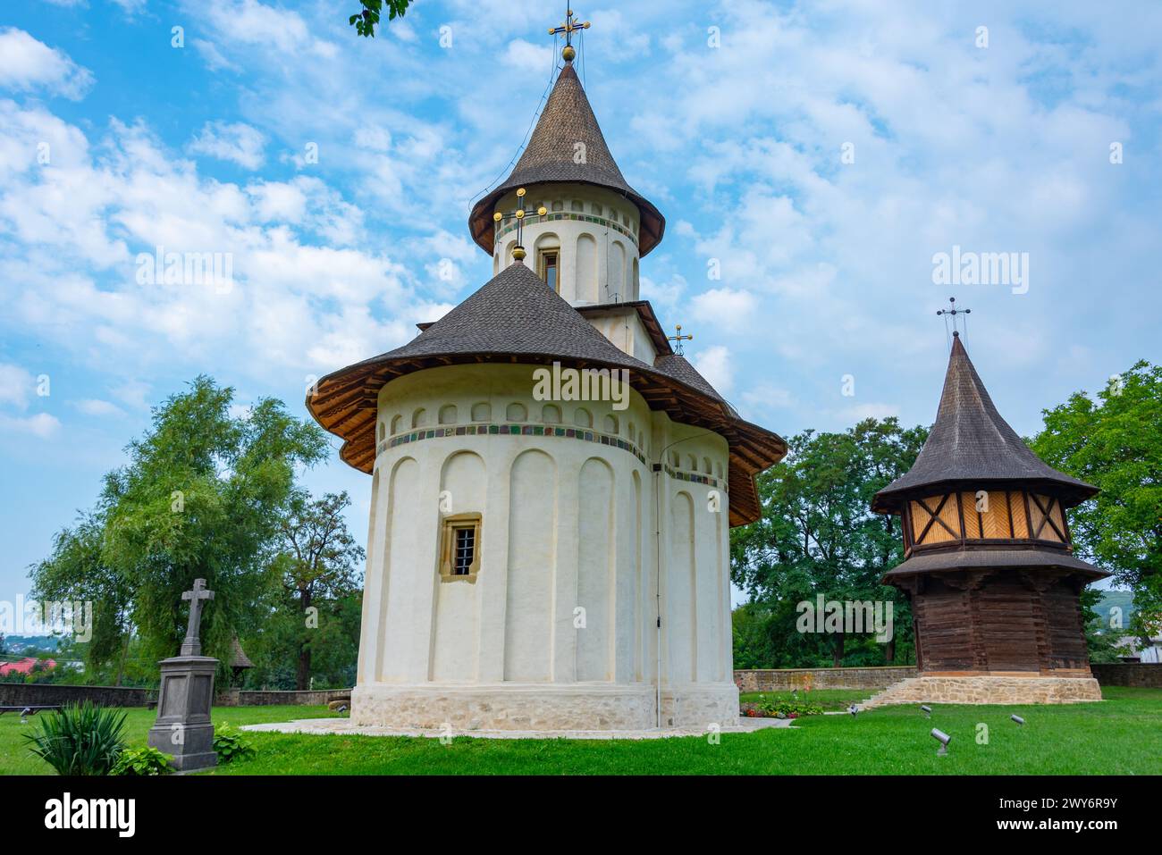 Holy Cross Church Ensemble in Patrauti, Romania Stock Photo - Alamy