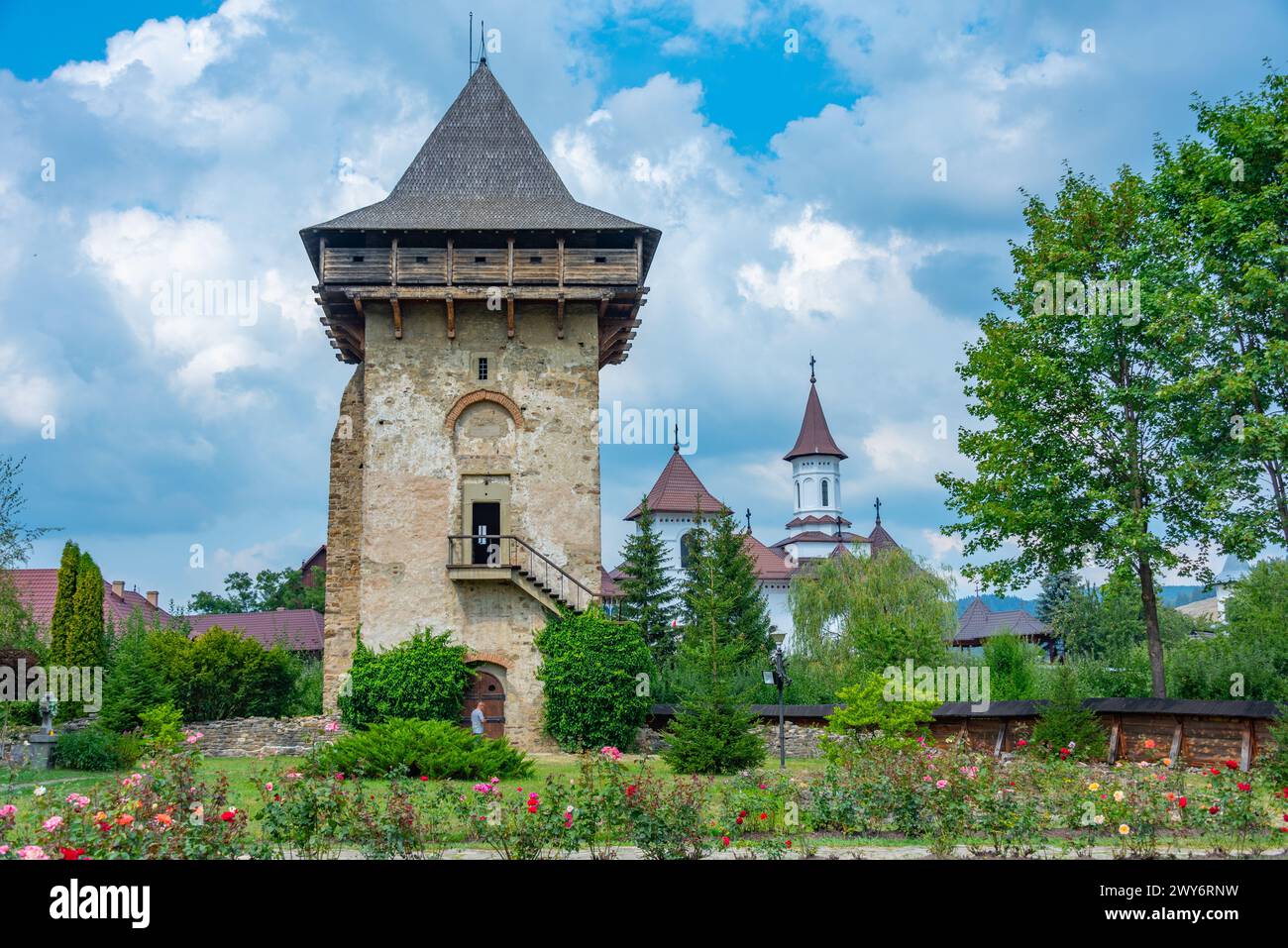 Summer at the Humor monastery in Romania Stock Photo - Alamy