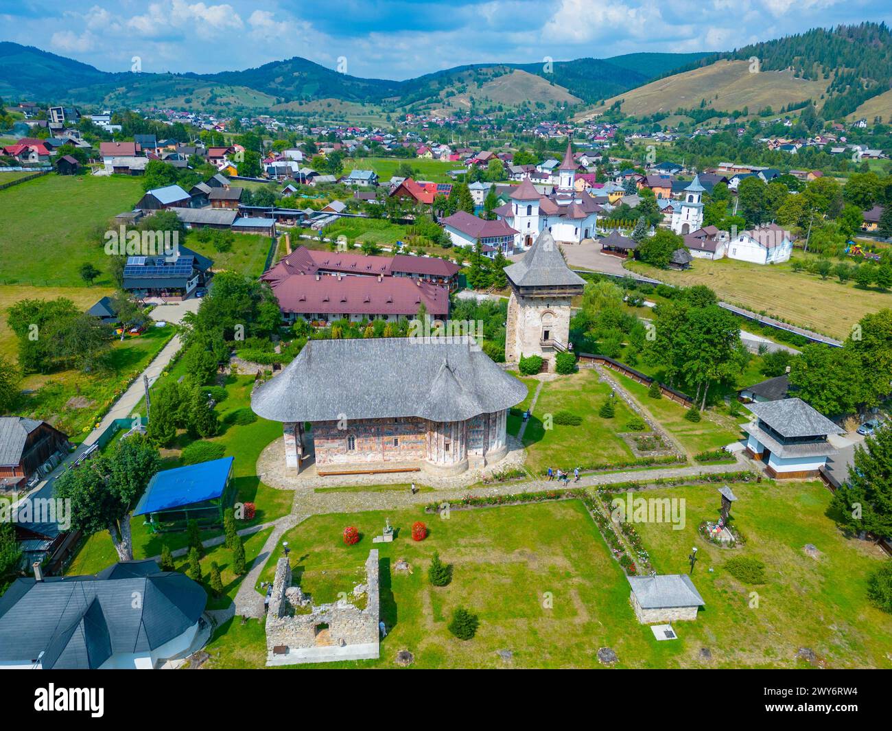 Summer at the Humor monastery in Romania Stock Photo - Alamy