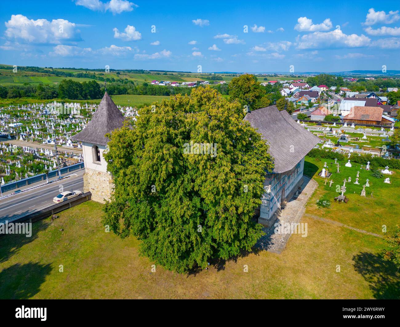Summer at the Arbore monastery in Romania Stock Photo - Alamy