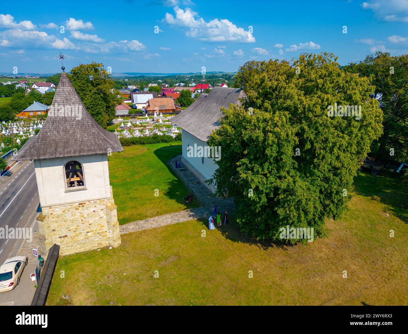 Summer at the Arbore monastery in Romania Stock Photo - Alamy