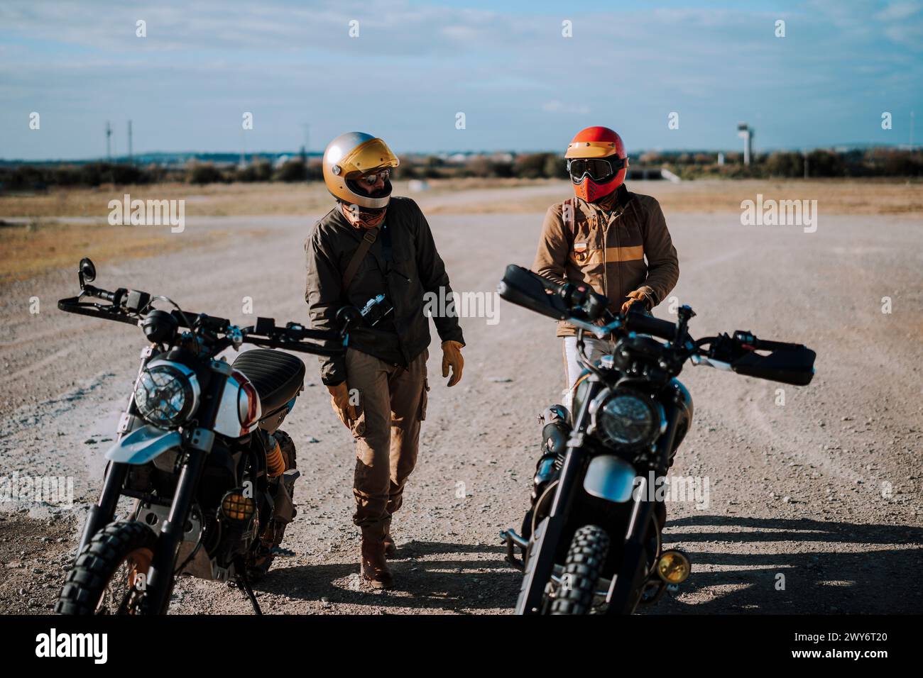 Two touring motorcycles side by side hi-res stock photography and ...