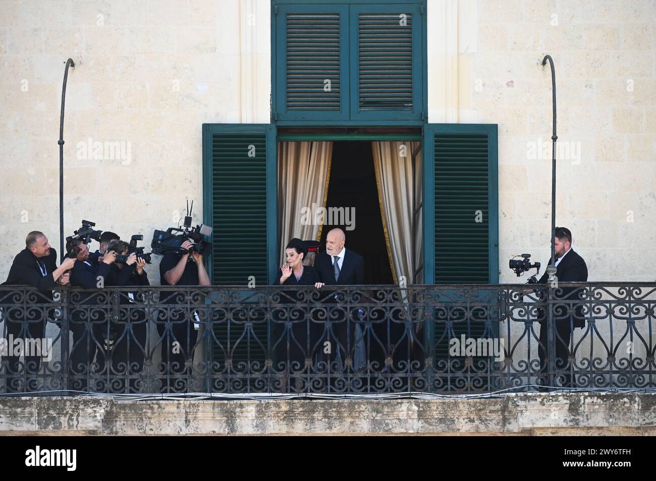 Valletta, Malta. 4th Apr, 2024. Malta's new president Myriam Spiteri ...