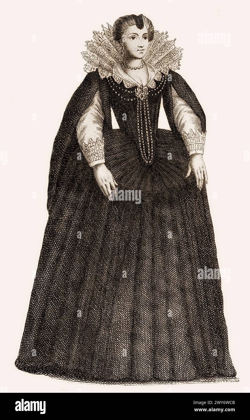 Marie de' Medici, 1575 – 1642, Queen of France as the second wife of ...
