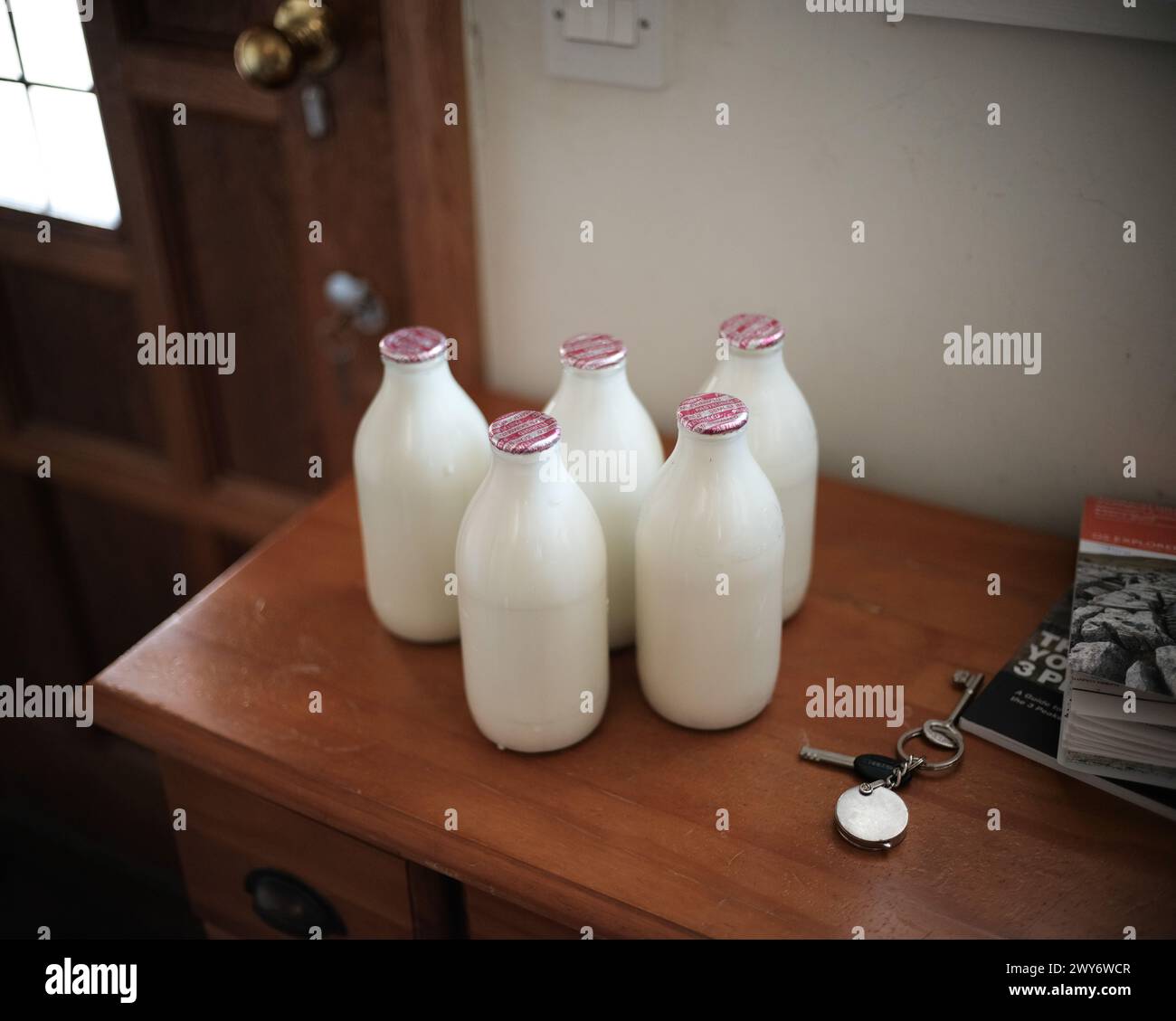 Man milk delivery hi-res stock photography and images - Alamy
