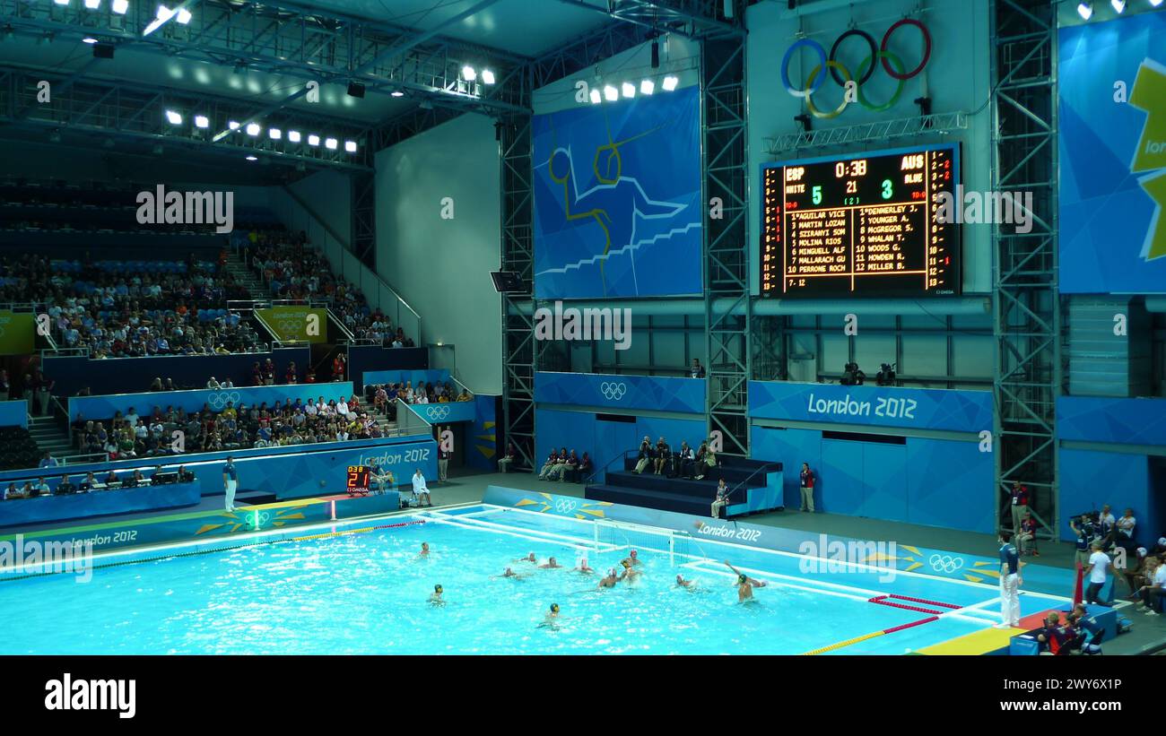 London, UK - Aug, 2023: London Olympic games water polo competition ...