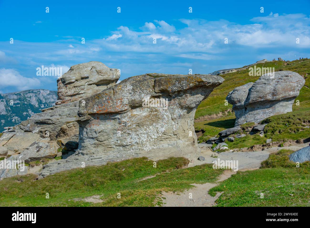 Bucegi sphinx in Bucegi mountains in Romania Stock Photo - Alamy