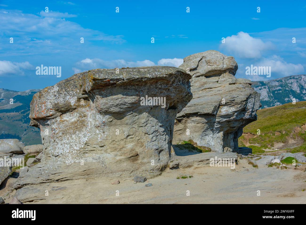 Bucegi sphinx in Bucegi mountains in Romania Stock Photo - Alamy