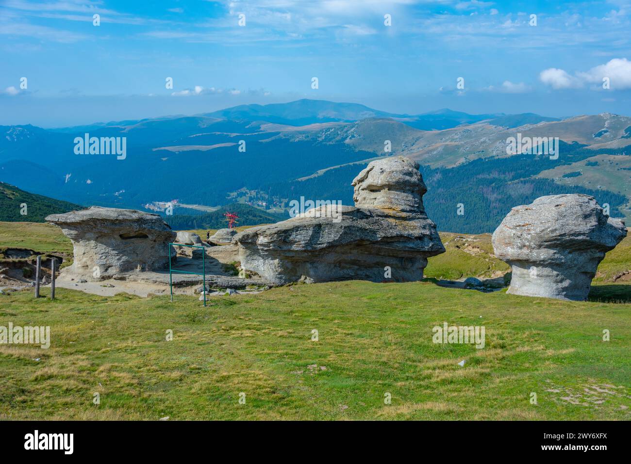 Bucegi sphinx in Bucegi mountains in Romania Stock Photo - Alamy