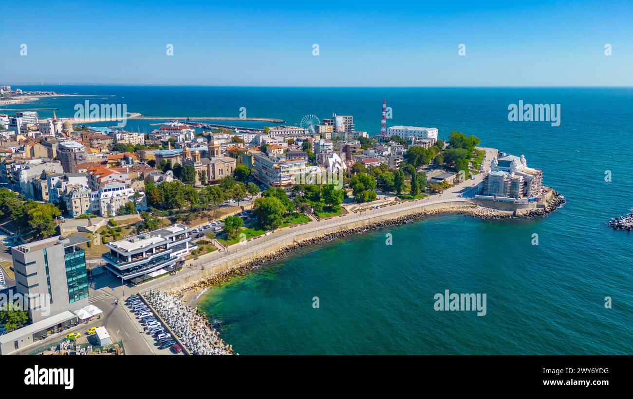 Aerial view of the old town of Constanta, Romania Stock Photo - Alamy
