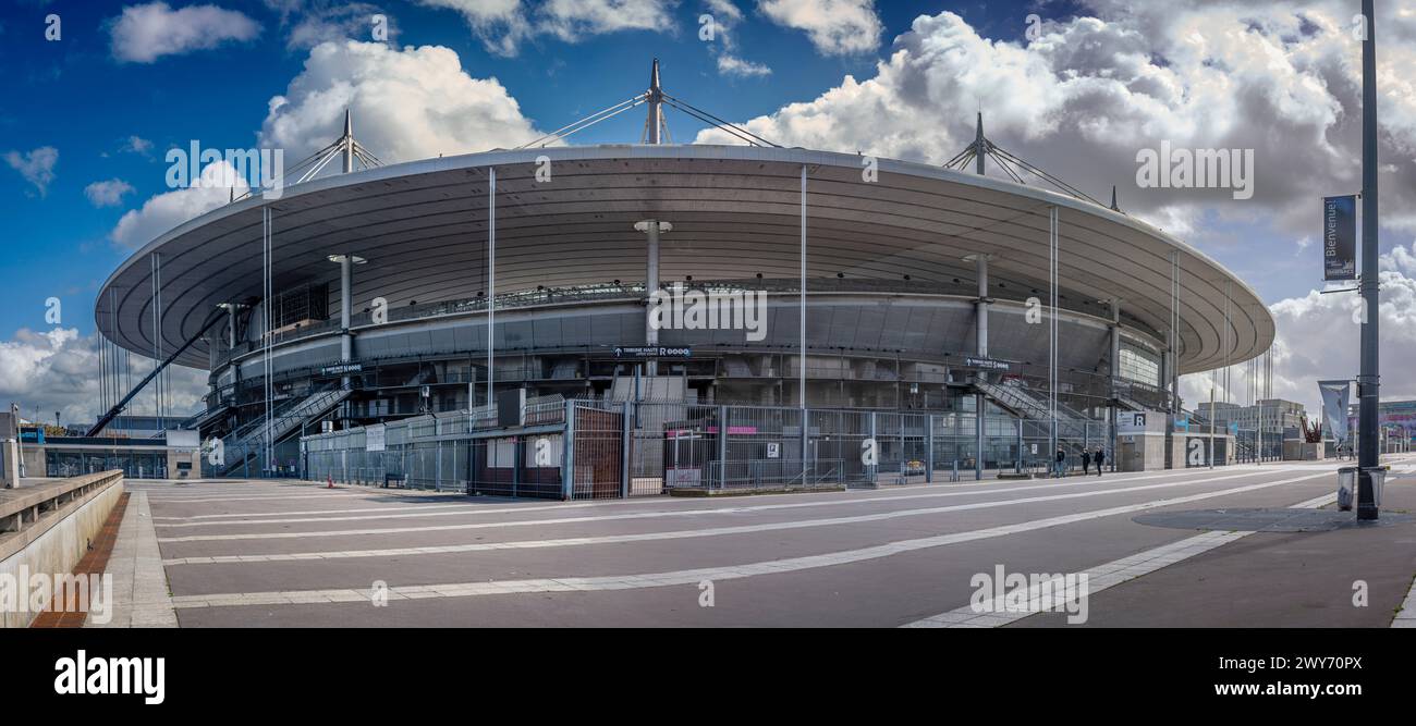 Paris, France - 04 04 2024: Paris 2024 new Olympic infrastructure ...