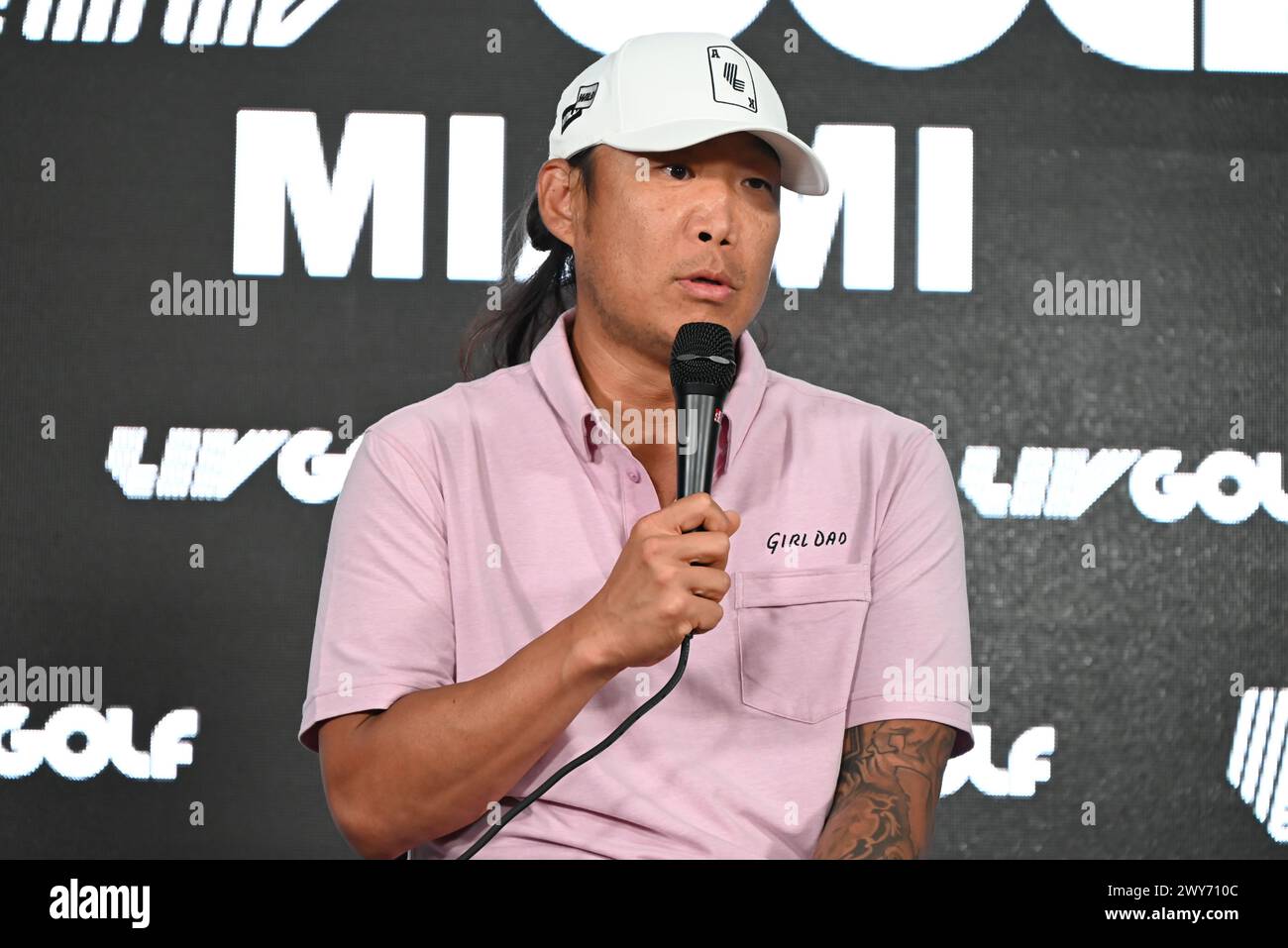 Anthony Kim delivers remarks and answers questions from members of the ...